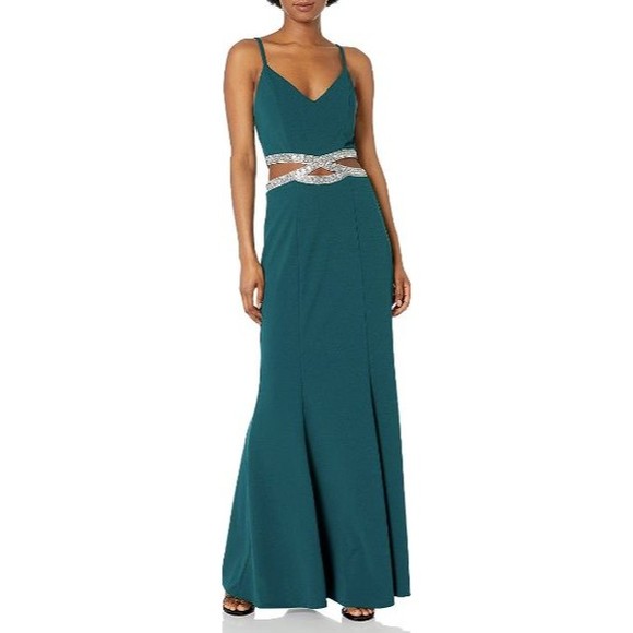 Speechless | Dresses | Nwt Speechless 5 Jade Green Prom Dress Crystal ...